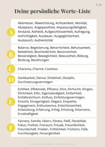 Persönliche Werte herausfinden und nach ihnen leben: So geht’s - soulsweet